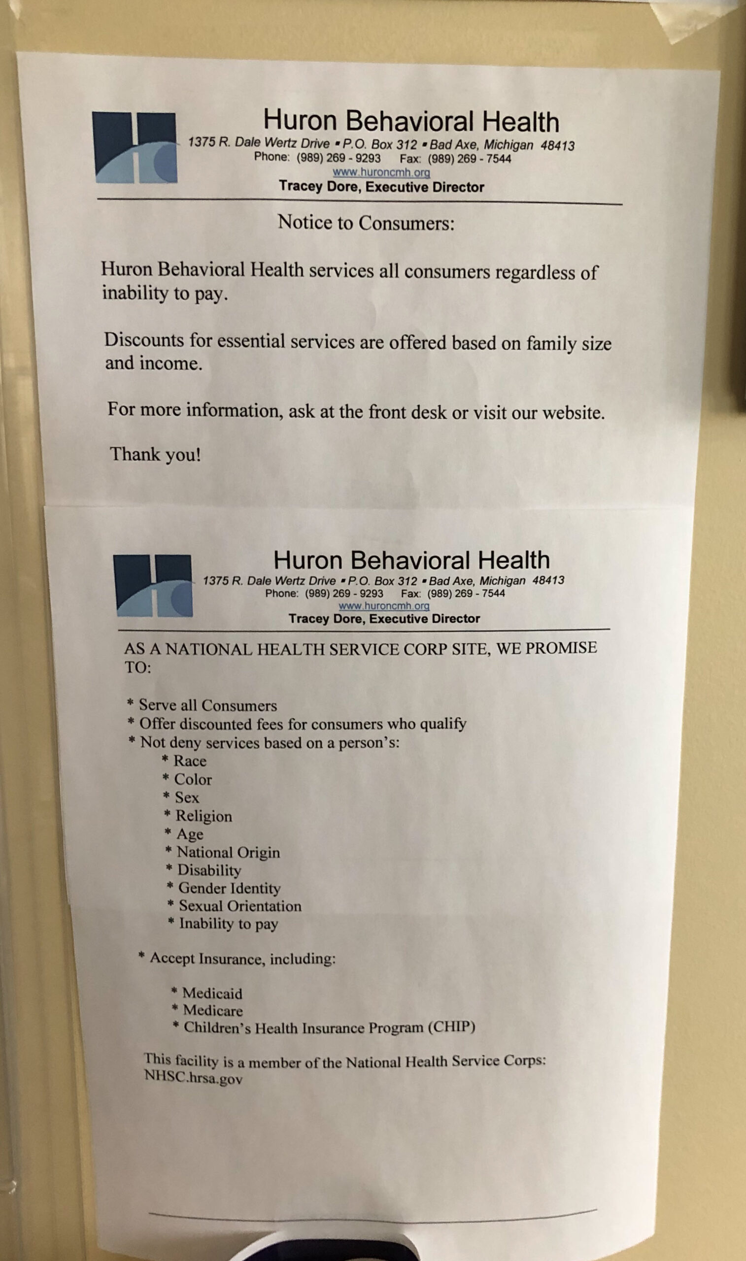 We Promise – Huron Behavioral Health
